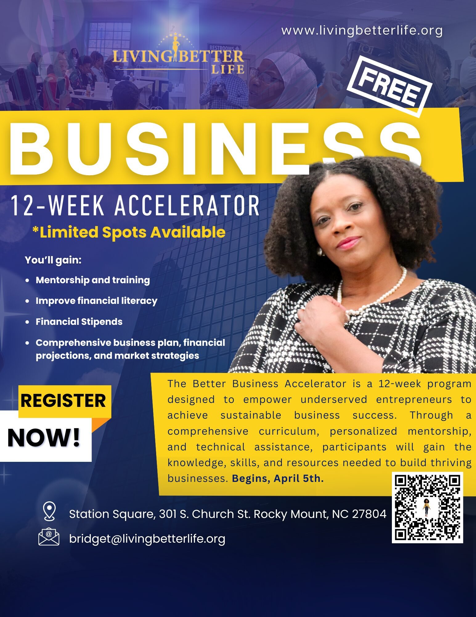 FREE 12-Week Business Accelerator | Living Better Life